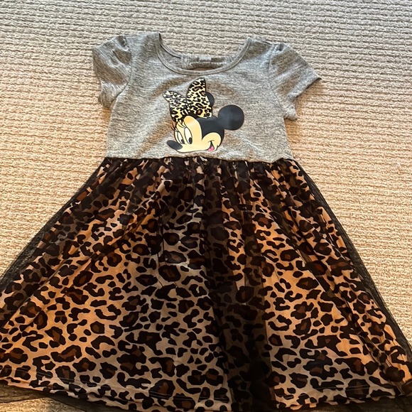 Disney | Dresses | Very Adorable Leopard Print Minnie Mouse Dress ...